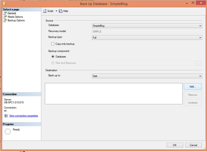 SQL Server 2014 Database Backup - Encryption